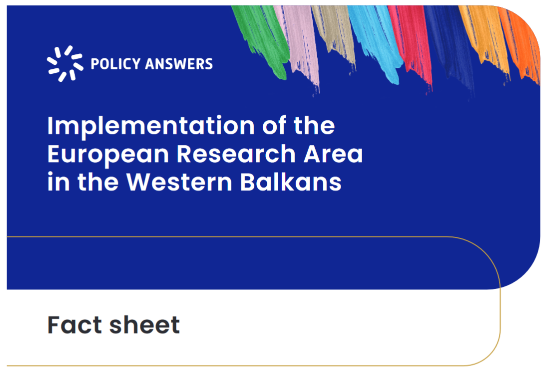 Western Balkans European Research Area (ERA) Country Reports 2023 ...