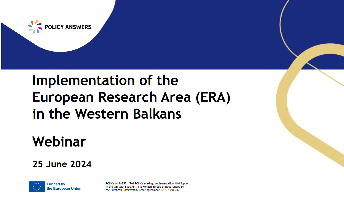 [Event Review] Implementation of the European Research Area (ERA) in ...