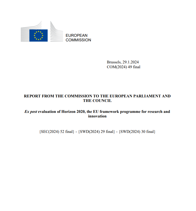 Evaluation of Horizon 2020, the EU Framework Programme for Research and ...