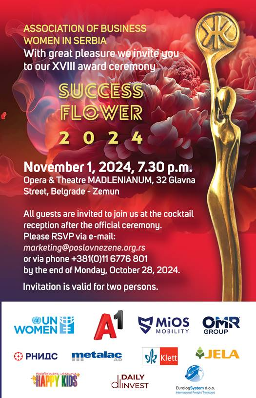 The Success Flower Award Ceremony for the Best Women Entrepreneurs in ...